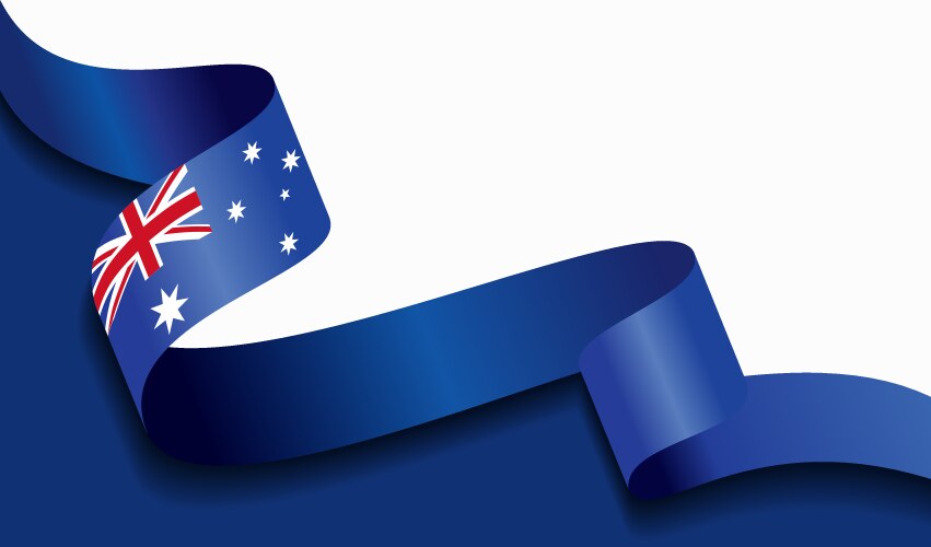 Australian Flag Waving Vector Images (over 1,000)