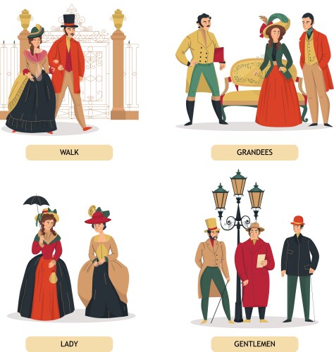 Rococo Lady Vector Images (over 160)