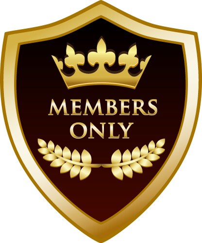 Invitation gold label Royalty Free Vector Image