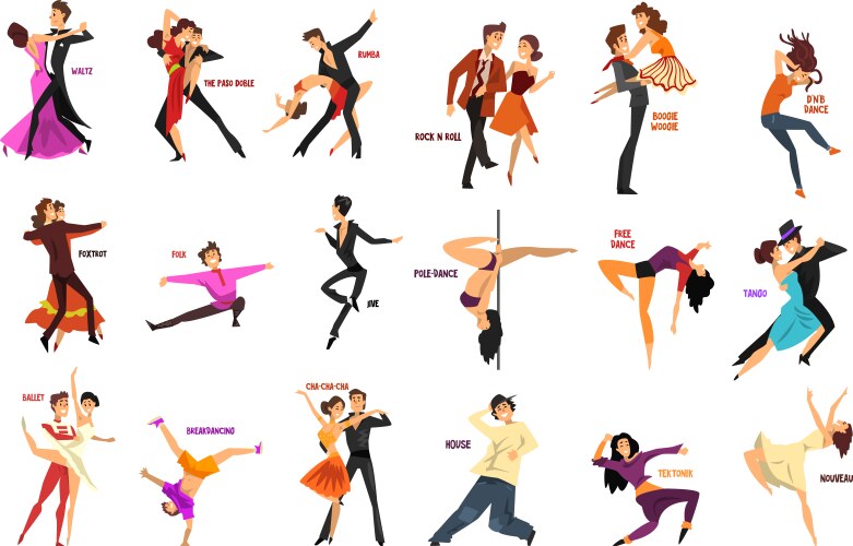 Cartoon Style Waltz Vector Images (79)