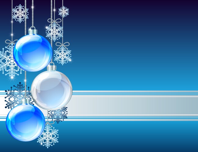 Blue christmas card Royalty Free Vector Image - VectorStock