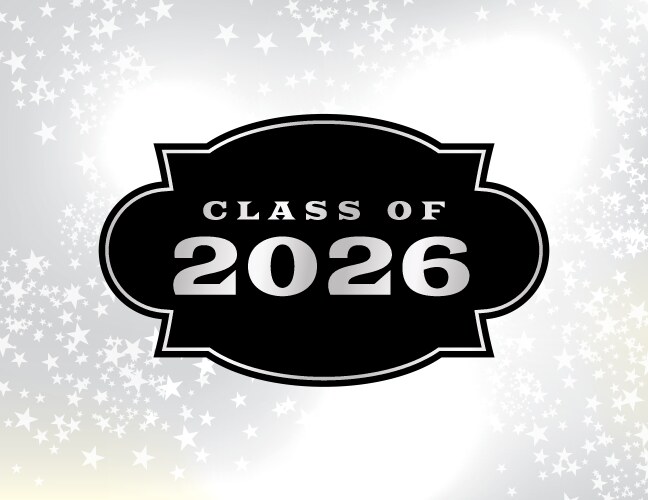 Kid on graduation emblem isolated icon design Vector Image