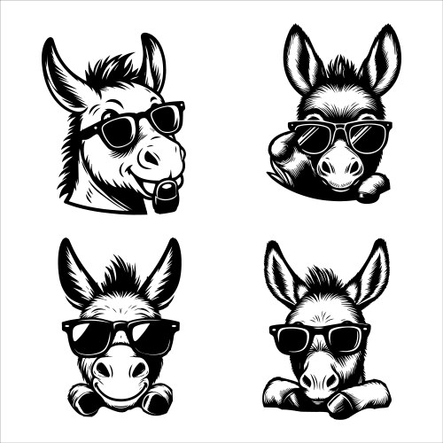 Donkey svg Royalty Free Vector Image - VectorStock