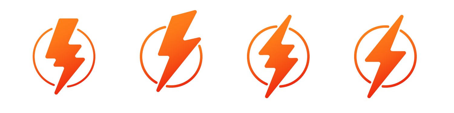 Antistatic energy power flash with bolt Royalty Free Vector