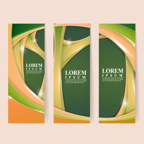 Gorgeous banner template design Royalty Free Vector Image