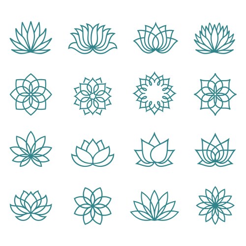 Lotus Outline Vector Images (over 16,000)