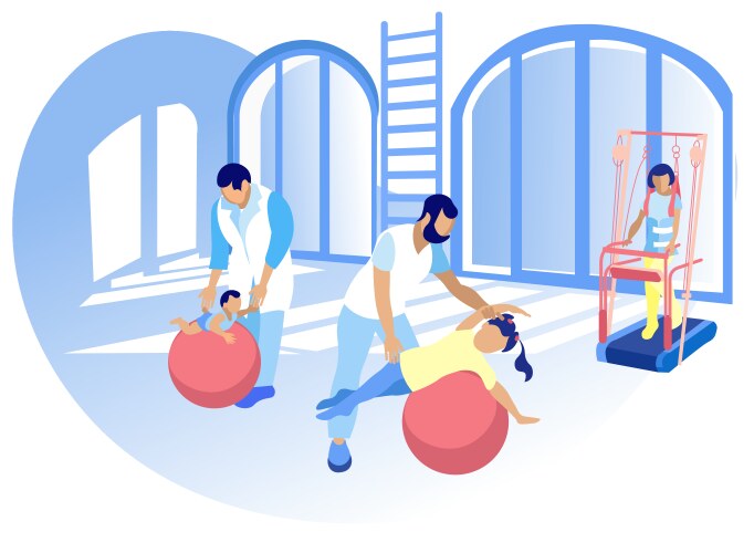 Physical jerks Royalty Free Vector Image - VectorStock