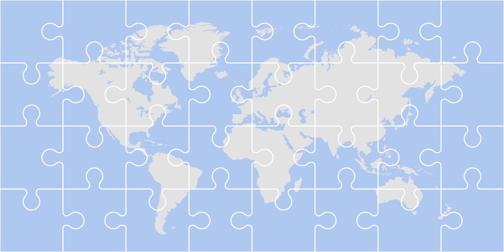 Puzzle Map Vector Images (over 6,200)