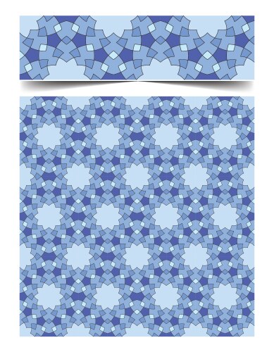 Seamless moroccan pattern background with flowers Vector Image