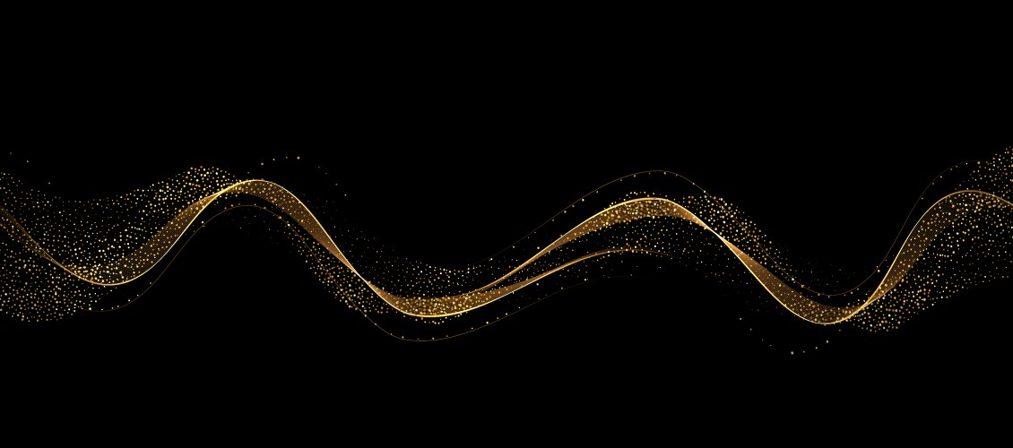 Golden abstract shape Royalty Free Vector Image