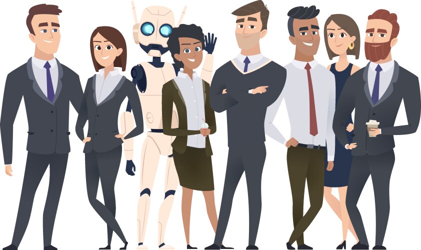 Business team set Royalty Free Vector Image - VectorStock