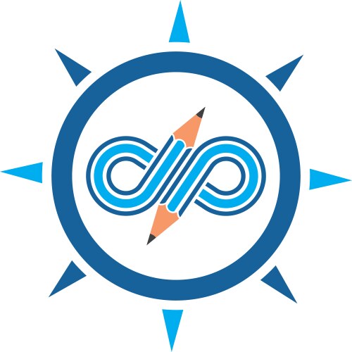 Mountain compass logo icon design Royalty Free Vector Image