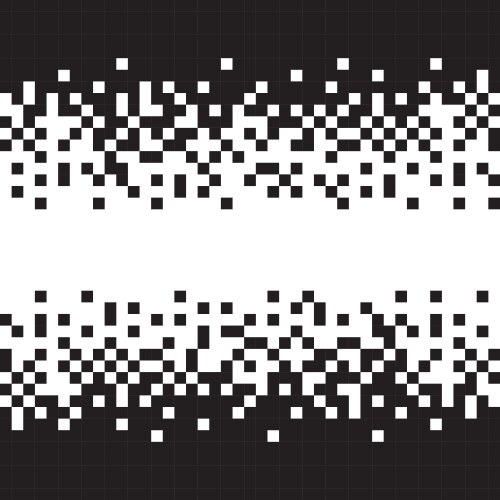 Pixel gradient monochrome background abstract Vector Image