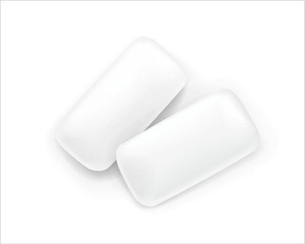Gum pellets pack composition Royalty Free Vector Image