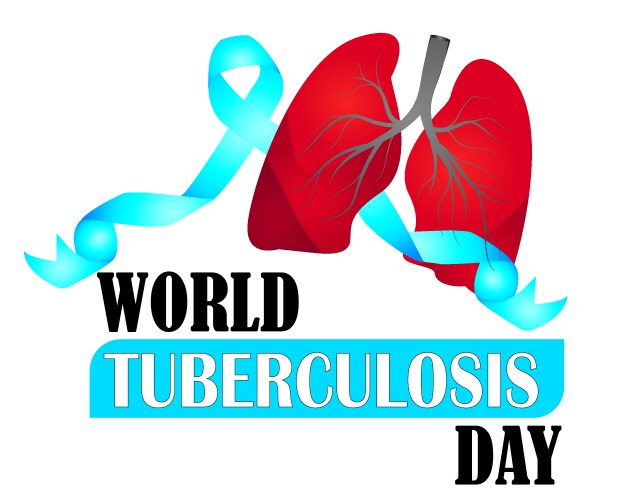 Poster design for world tuberculosis day Vector Image