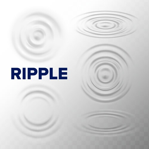 Water ripple Royalty Free Vector Image - VectorStock