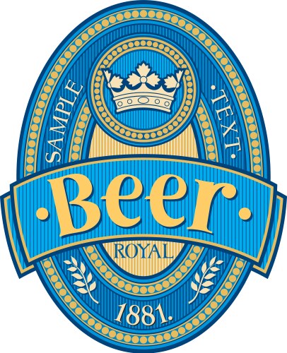 Royal label Royalty Free Vector Image - VectorStock