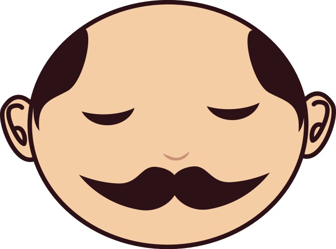 Cartoon Man Face (15402876) – Royalty-Free Vector | VectorStock