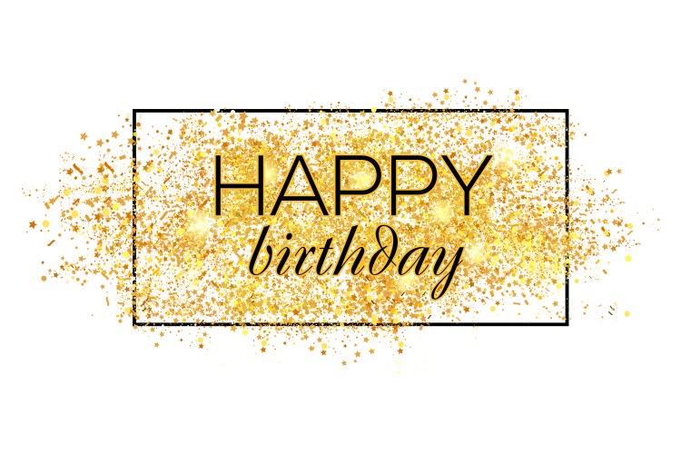 Happy Birthday Background with Gold Vector Images (over 48,000)