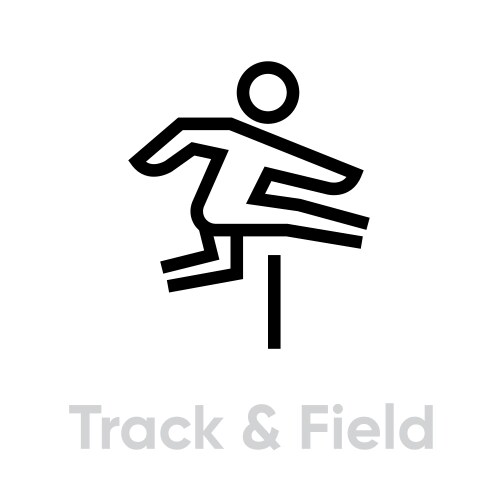Track and Field Symbol Vector Images (over 1,100)