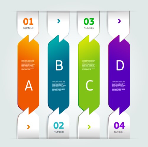 Number List Infographic Banner Royalty Free Vector Image