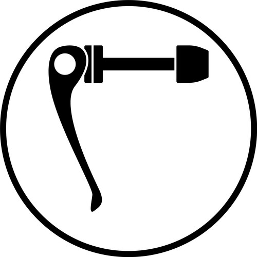 Bike quick release icon Royalty Free Vector Image