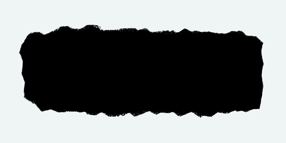 Rectangle shape with rough torn edges grunge Vector Image