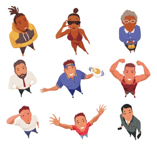 People Overhead Vector Images (over 840)