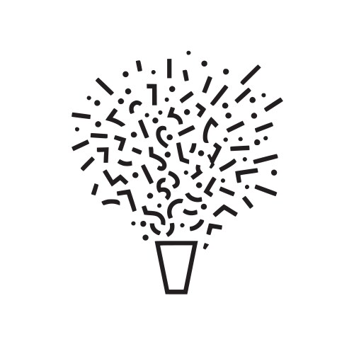 Confetti icons Royalty Free Vector Image - VectorStock