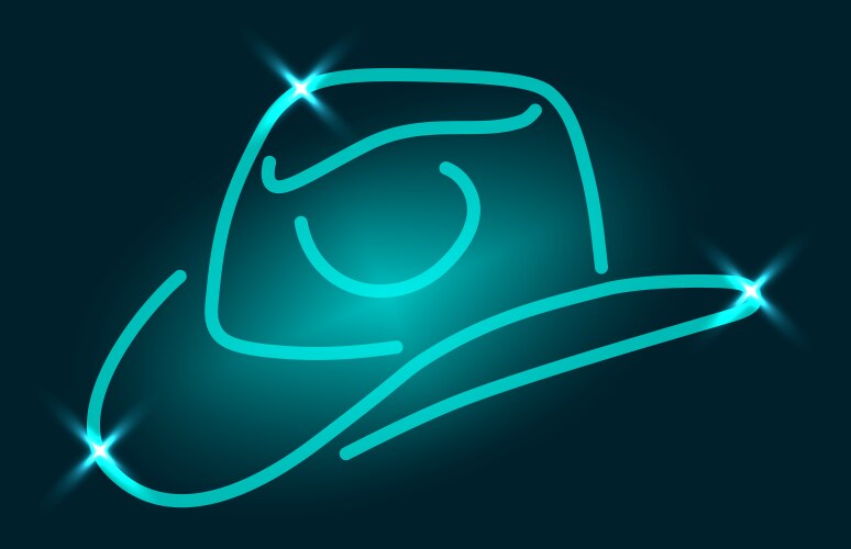 Neon Cowboy Hat Vector Images (over 420)