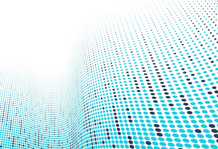 Dotted abstract background blue dots Royalty Free Vector