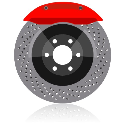 Isolated monochrome of car brakes Royalty Free Vector Image