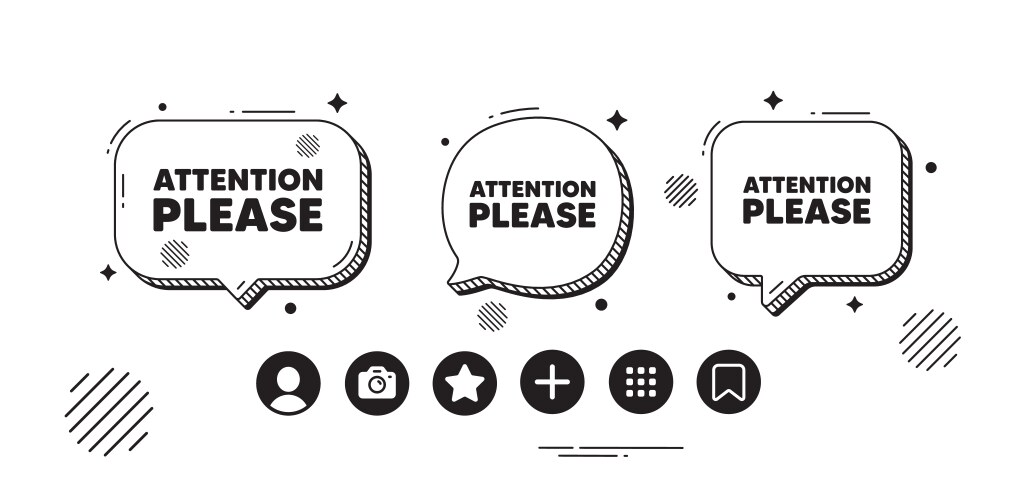 Attention Please Vector Images (over 1,800)