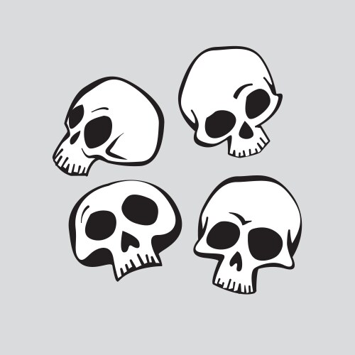 Skull Front Facing Vector Images (over 2,900)