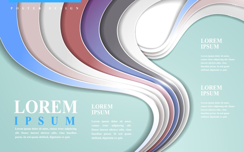 Elegant poster template design Royalty Free Vector Image