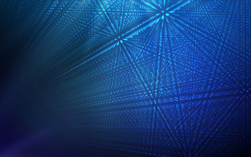 Abstract blue music background with star Vector Image