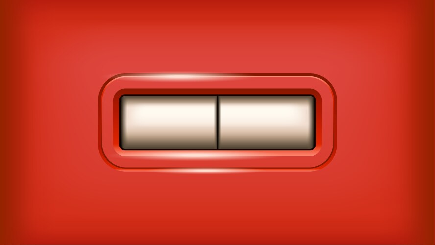 Red label tag with shadow on white Royalty Free Vector Image