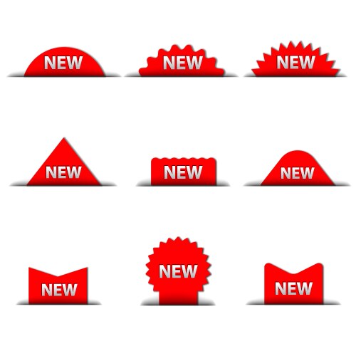New label symbol for advertising campaign Vector Image