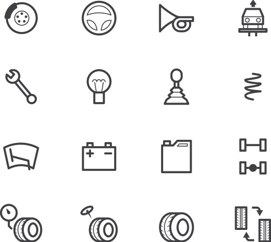 Check mark icon set Royalty Free Vector Image - VectorStock