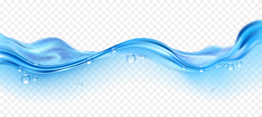 Realistic water wave set Royalty Free Vector Image