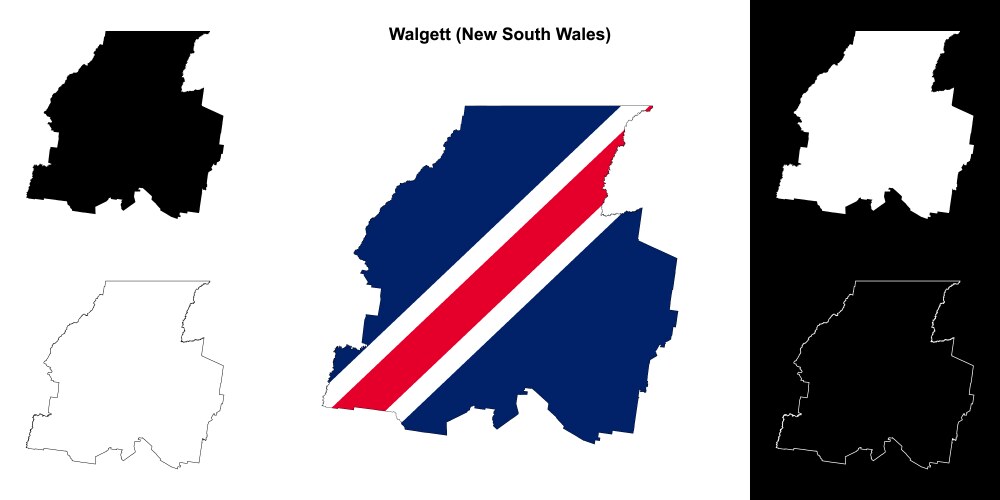 Forbes outline map Royalty Free Vector Image - VectorStock