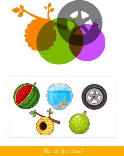 Whose are these shadows Royalty Free Vector Image