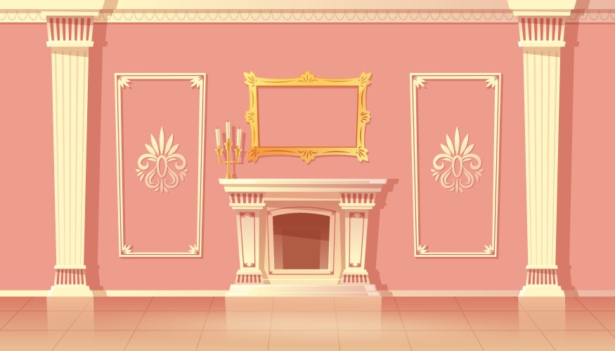 Cartoon hallway house entrance interior Royalty Free Vector