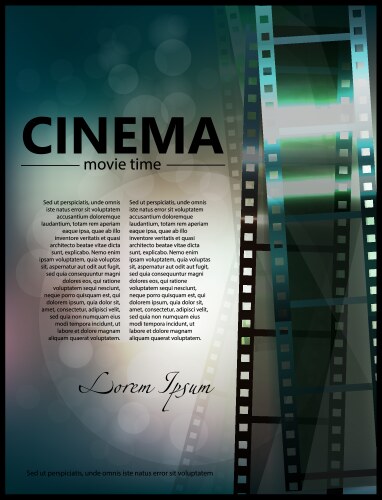 Movie time Royalty Free Vector Image - VectorStock