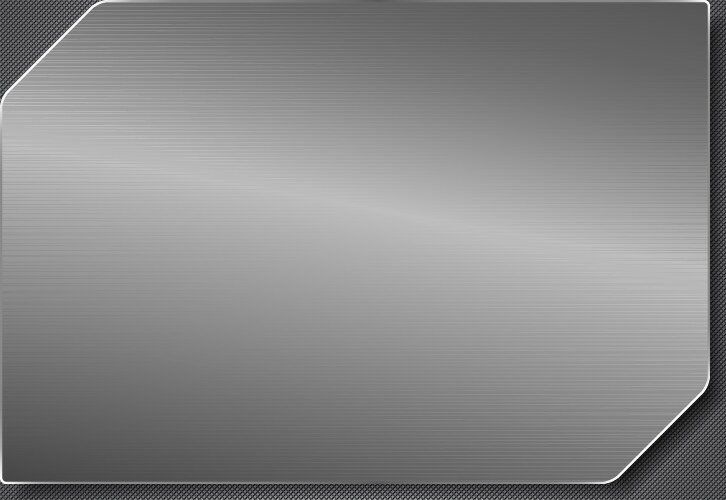 Polished metal plate on wooden green boards Vector Image