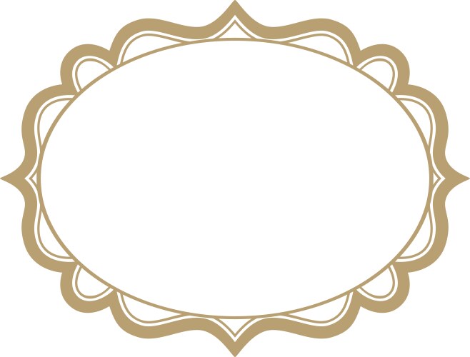 Oval ornament Royalty Free Vector Image - VectorStock
