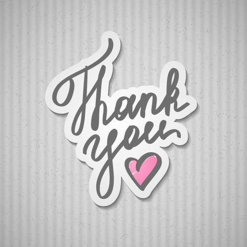 Thank you symbol Vector Images & Graphics for Commercial Use | VectorStock