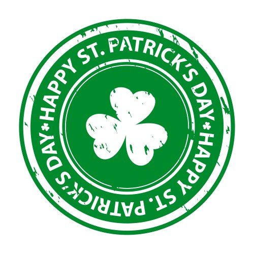 St patricks day stamps Royalty Free Vector Image
