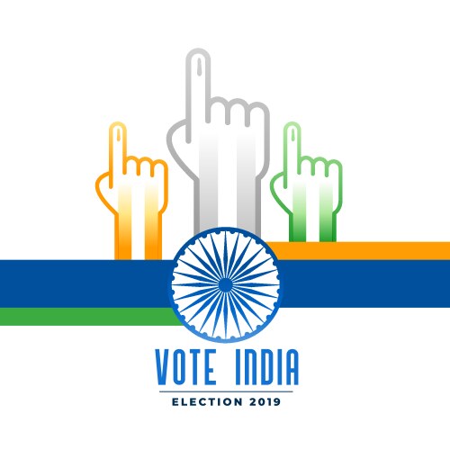 Indian election campaign poster Vector Images & Graphics for Commercial ...