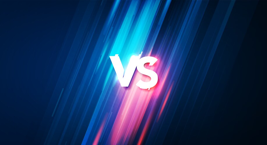 Versus screen vs fight background for battle Vector Image